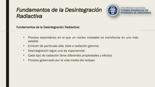 curva de decaimiento de radioisotopos radioactivos | PPTX