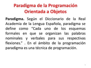 Programación Orientada Objetos Java Unidad 1 | PPT