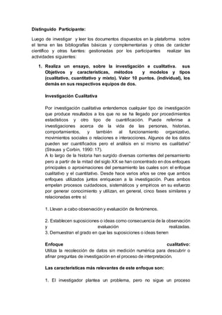 Unidad 1 (Investigación Cualitativa) | DOCX