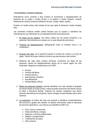 Unidad 1. contextualización del sector turístico | DOCX