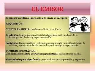 Unidad 1. elementos de la comunicacion. | PPTX