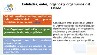 Unidad 1 induccion a la administracion publica | PPTX