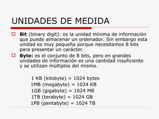 Unidad 1 informatica 4º | PPT