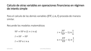 Unidad 1 interes simple-excel-06.2019