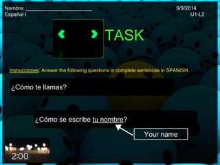 Unidad 1-Lección 2 | PPT