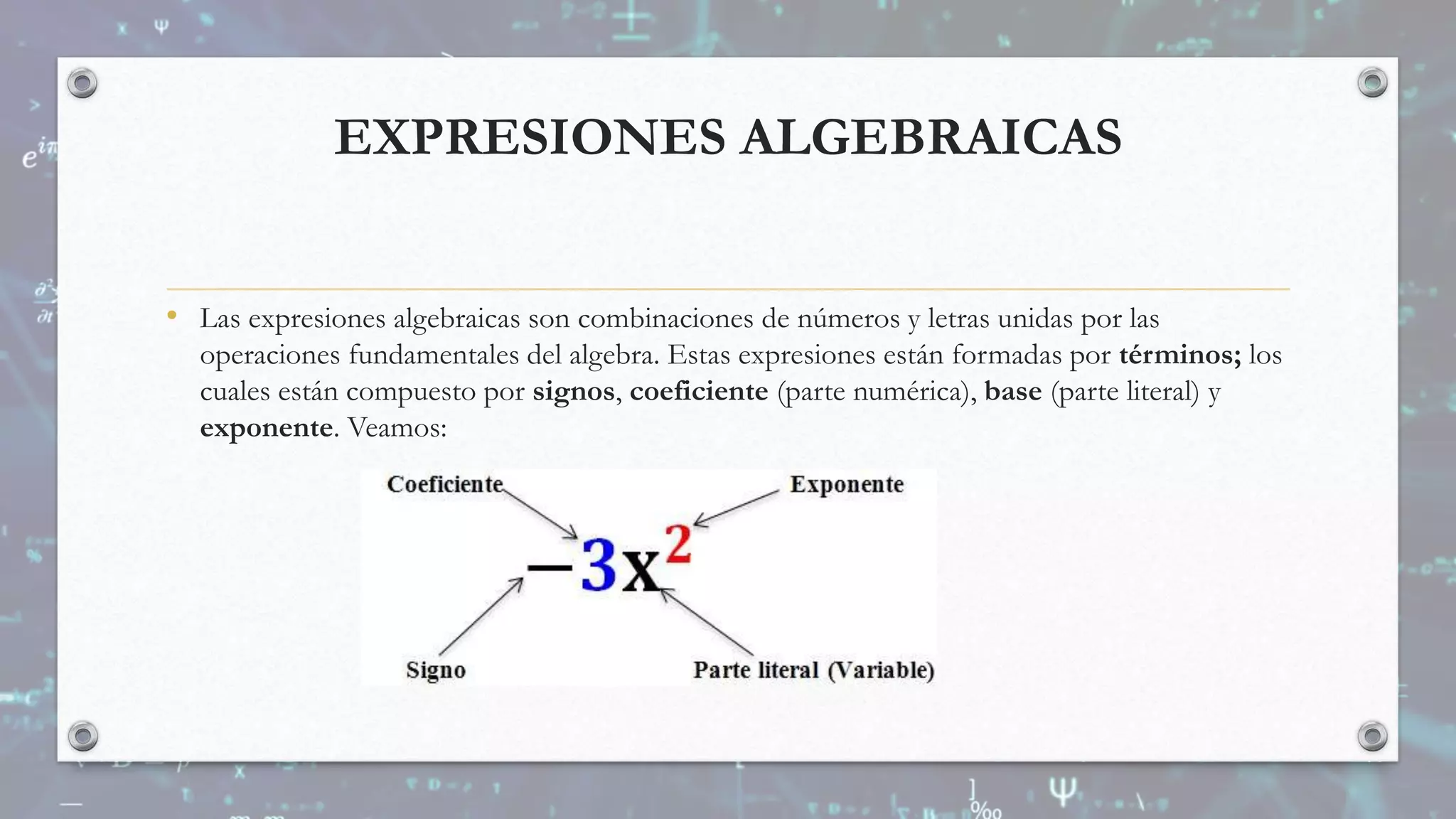 Lenguaje algebraica | PPTX