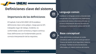 IMPLANTACIÓN DE LA NORMA ISO 45001 : 20018 | PPTX