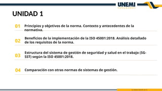 IMPLANTACIÓN DE LA NORMA ISO 45001 : 20018 | PPTX