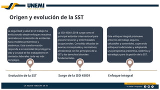 IMPLANTACIÓN DE LA NORMA ISO 45001 : 20018 | PPTX