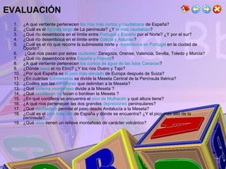 Unidad 1 Relieve De EspañA | PPS