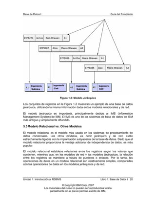 Unidad 1 base de datos 1 de ibm | PDF