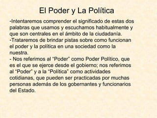 El Poder y la Política | PPT