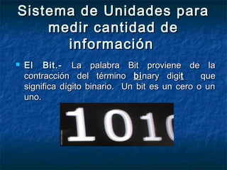 Teoria de sist I: Unidad 1 - Conceptos básicos de Informática | PPT