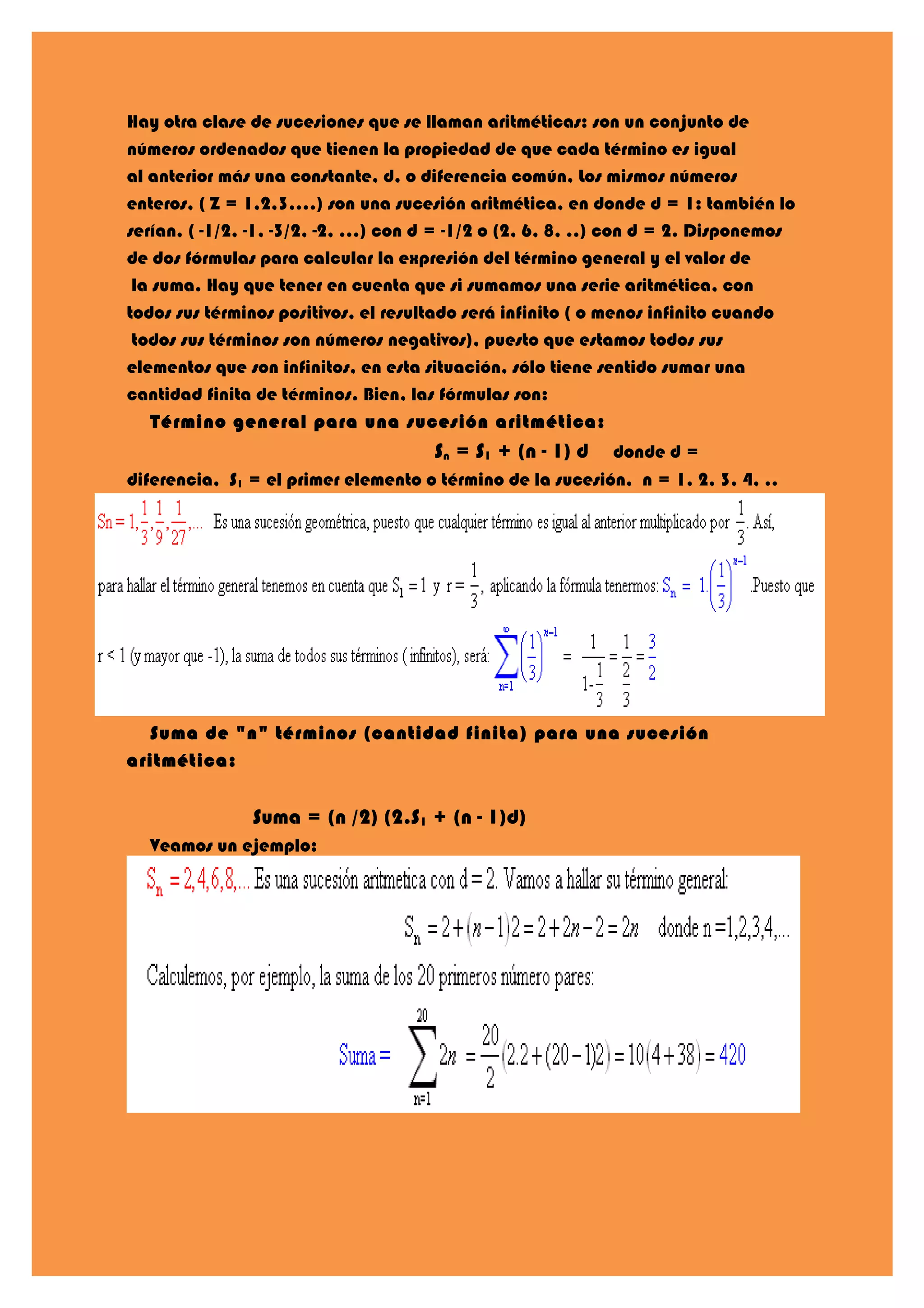 Unidad 1 estudiemos sucesiones aritmeticas y geometrica | PDF