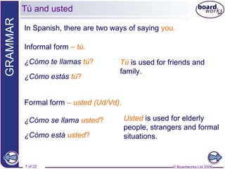 Introduction to Spanish: Hola | PPT