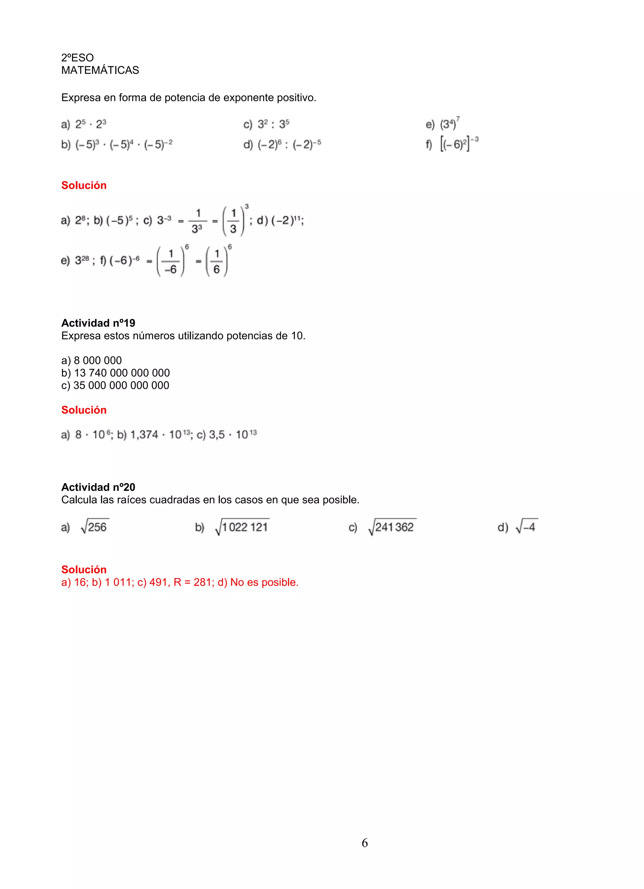 Unidad1 Números enteros | PDF | Homework and Study | Education