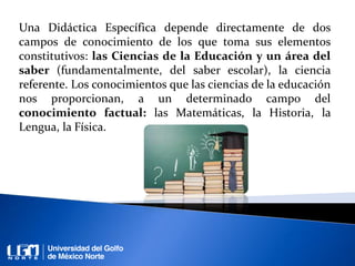 Unidad 1. Didácticas especificas | PPT