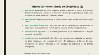 valores corrientes - contabilidad superior | PPTX