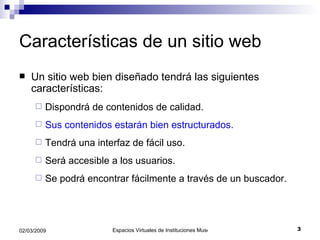 Unidad Arquitectura De Sitios Web De Museos | PPT