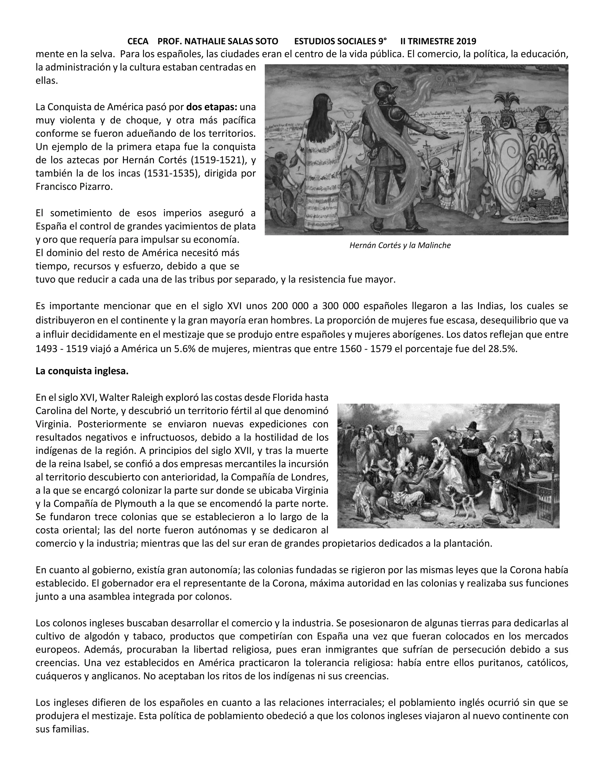 Unidad 2 La Conquista Española Del Continente Americano Pdf