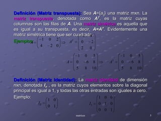 Unidad 2 matrices | PPSX