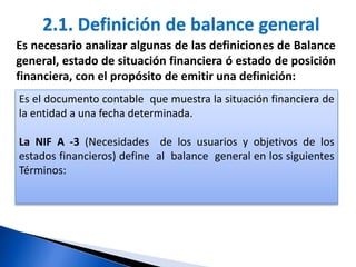 Unidad 2 presentacion Balance General | PPTX