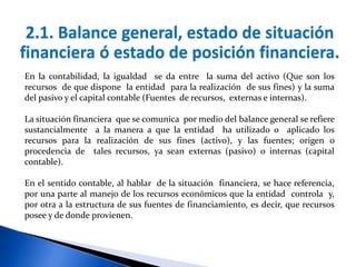 Unidad 2 presentacion Balance General | PPTX