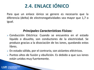 Unidad 2. Estructura atómica y enlace | PPTX