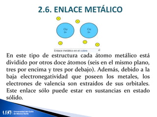 Unidad 2. Estructura atómica y enlace | PPTX