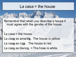 Unidad 3 ~ La Casa | PPT