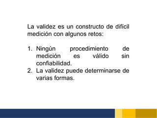Validez- Unidad 3 | PPTX