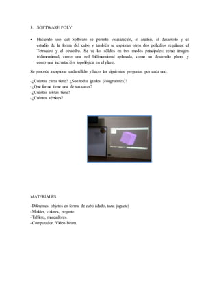 El cubo - Primero | DOCX