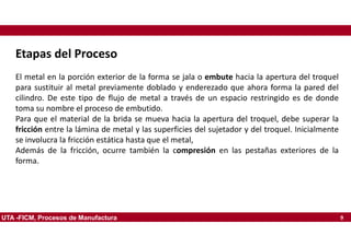Unidad 3. Embutido.pdf IUniversidad tecnica de Ambato | PDF
