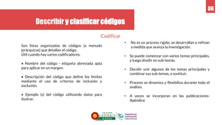 De la codificación a la categorización - Codificación Axial | PPTX
