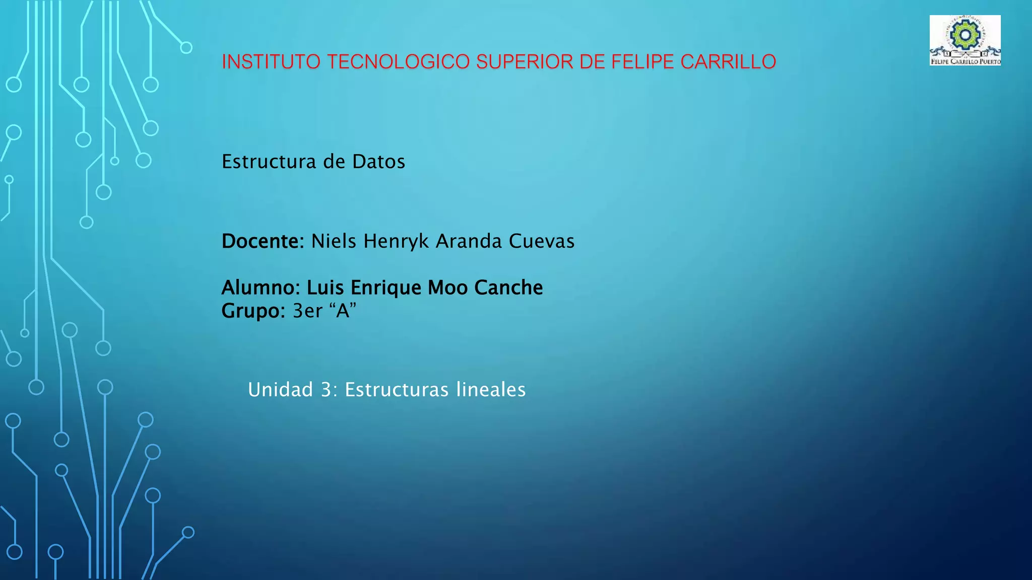 Unidad 3 estructura lineales | PPTX