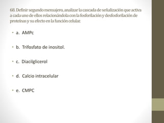 Unidad 3 Fisiología Celular-Comunicación Intracelular | PPTX