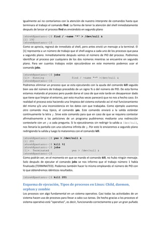 Unidad 3 gestion de procesos en linux | PDF