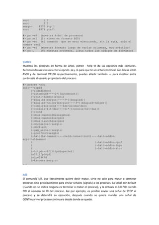 Unidad 3 gestion de procesos en linux | PDF