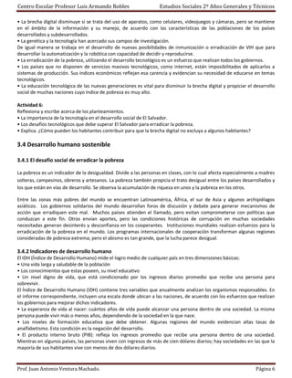 Unidad 3 temas 3 4 y 5 Segundo folleto de estudios sociales 2º años | PDF