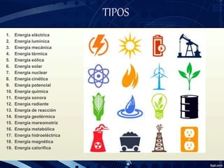 Unidad 3 tipos de Energía y transformaciones | PPT