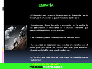 Inteligencia Emocional y Comunicación Efectiva en Docencia | PPTX