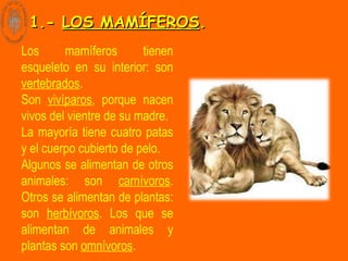 Unidad 4. los animales | PPT