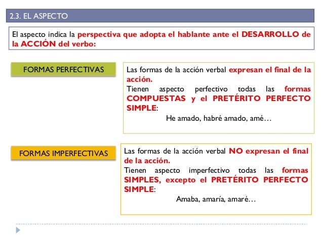 Unidad 4. Los verbos