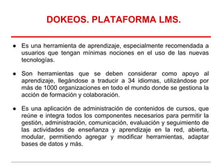 Dokeos. Plataforma LMS. Análisis | PDF