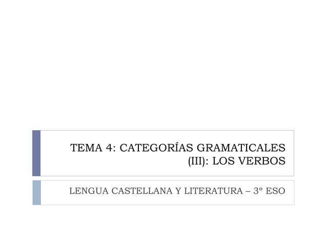 Unidad 4. verbos copia | PPT