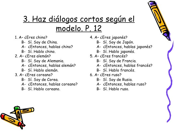 Dialogos cortos - Imagui