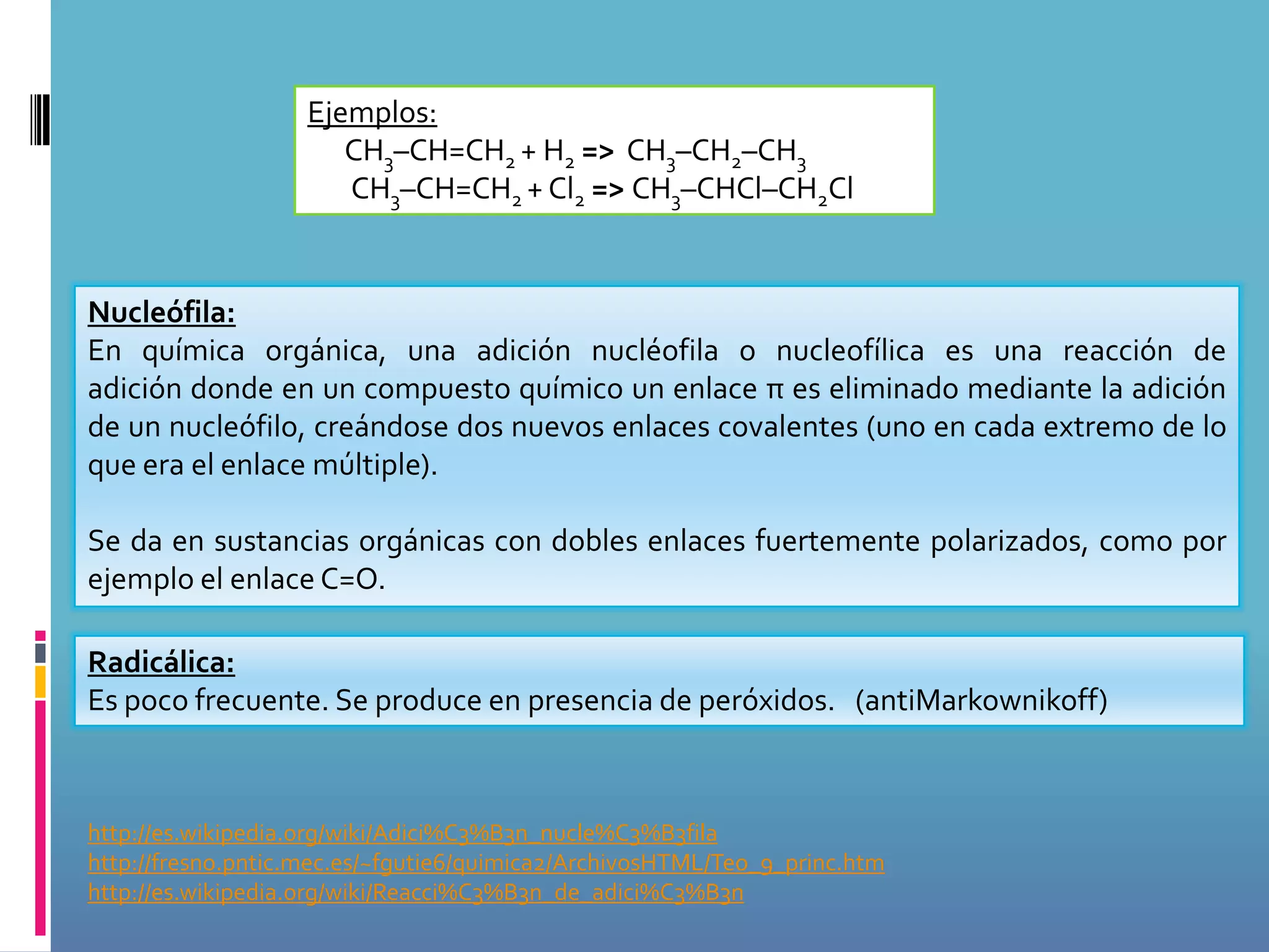 Mecanismos de reacción en química orgánica | PPTX