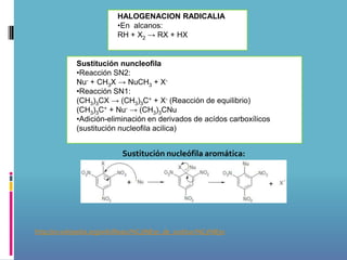 Mecanismos de reacción en química orgánica | PPTX