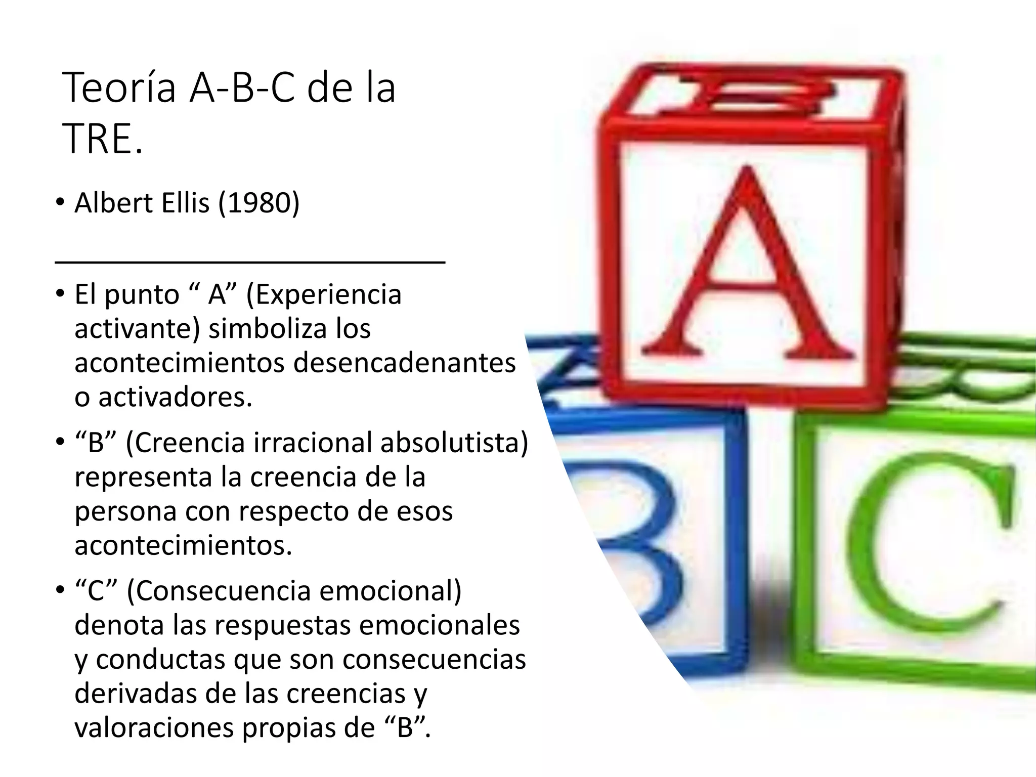 Unidad 5.2 Modelo Cognitivo de Albert Ellis y el TRE | PPTX