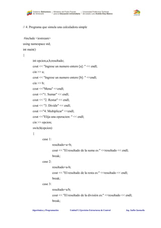 Unidad 5 Lenguaje de Programacion C y C++ | PDF